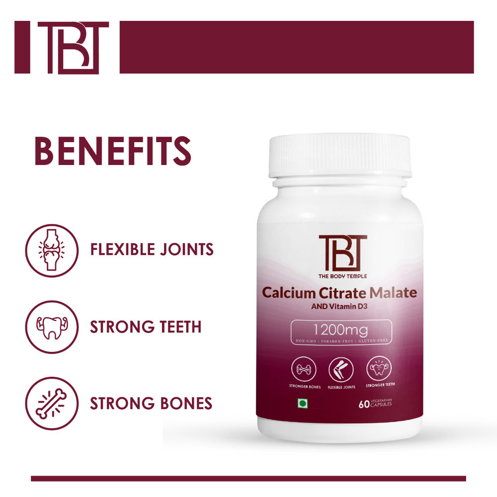 Buy The Body Temple Calcium Citrate Malate and Vitamin D3 Capsules Online
