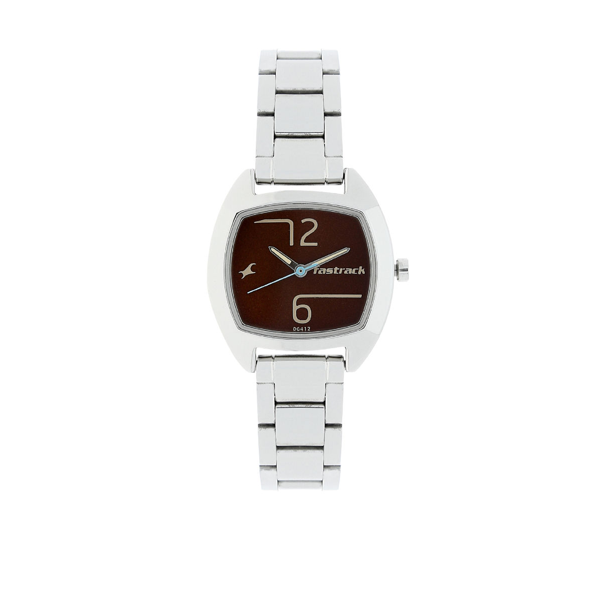 Buy Fastrack Bare Basics Brown Dial Stainless Steel Strap Watch Online