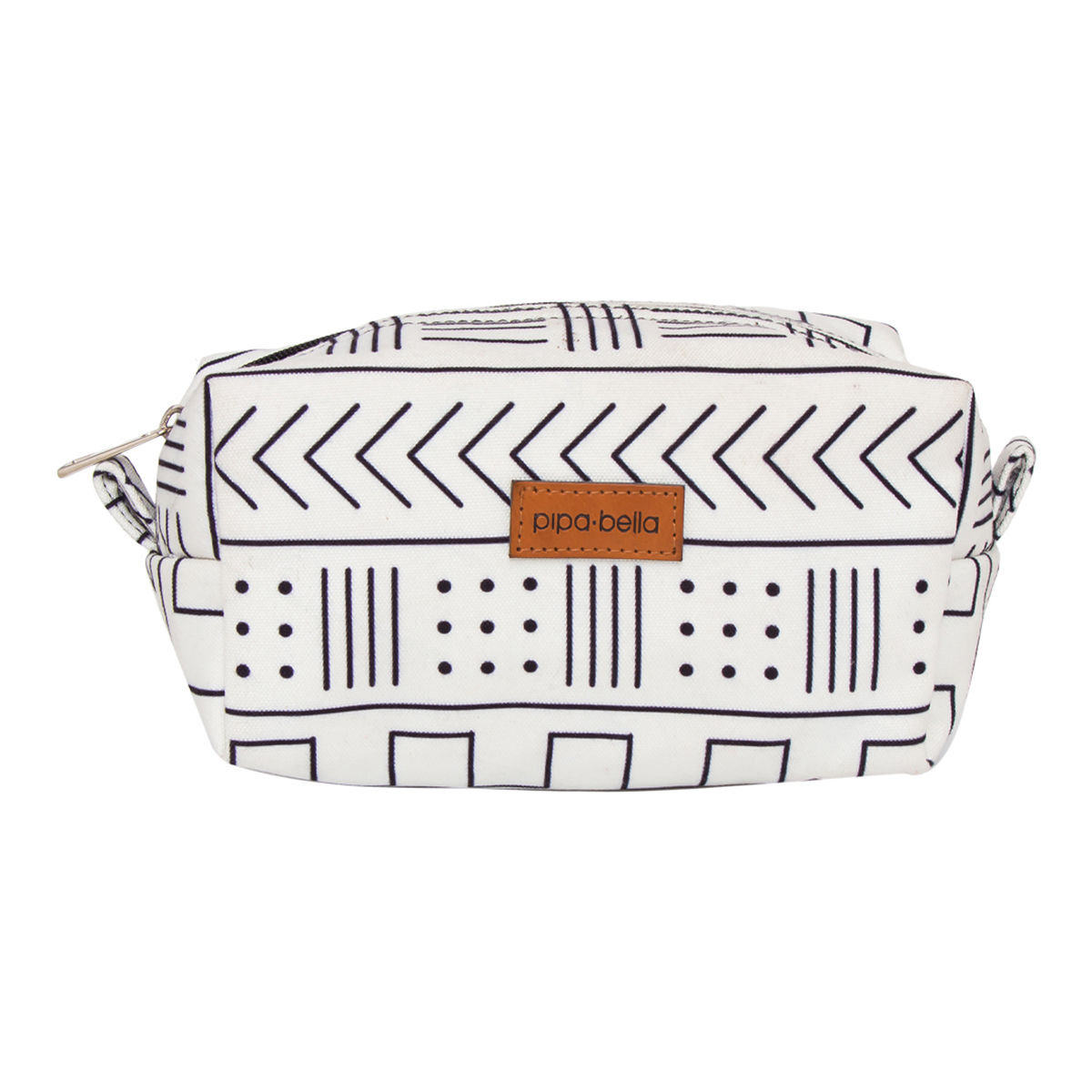 Buy Elegant White Geometric Kate Rectangular Travel Pouch Online