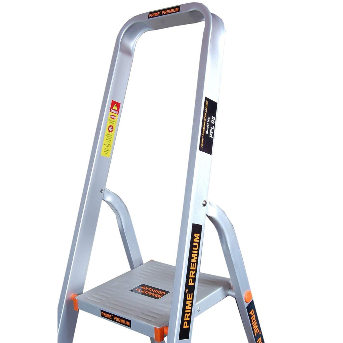 Buy Prime Premium 6Steps(5+1) Foldable Aluminium Ladder Serrated Steps ...