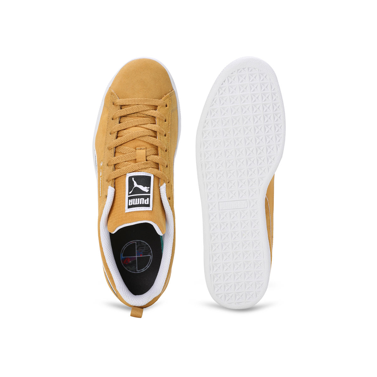 Buy Puma BMW MMS Suede Unisex Yellow Sneakers Online