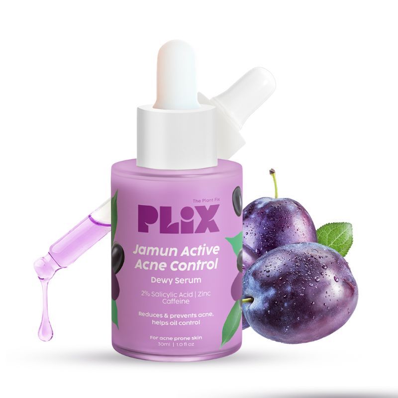 Buy PLIX 2% Salicylic Acid Jamun Active Acne Control Dewy Serum for ...