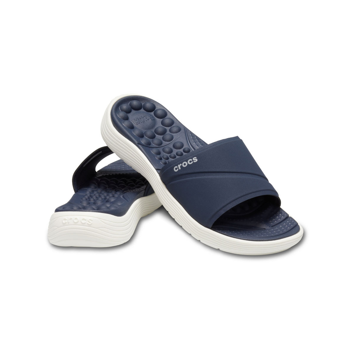 Buy Crocs Navy Blue Reviva Women Flipflops Online