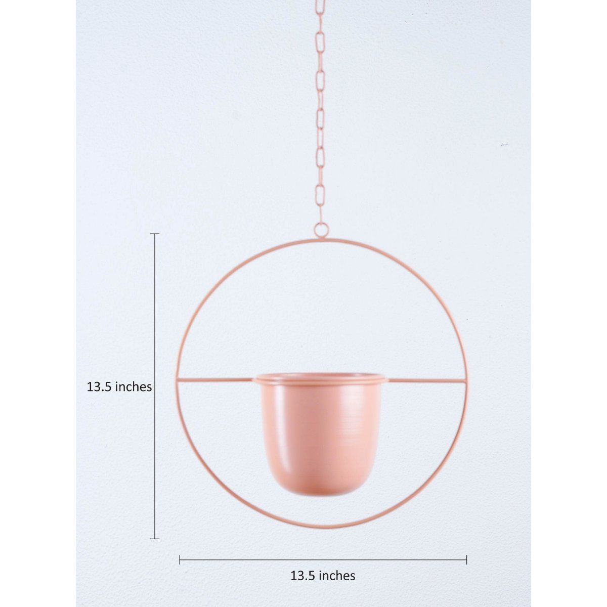 Nurturing Green Pink Hanging Metal Pot Stand with Planter: Buy Nurturing Green Pink Hanging ...