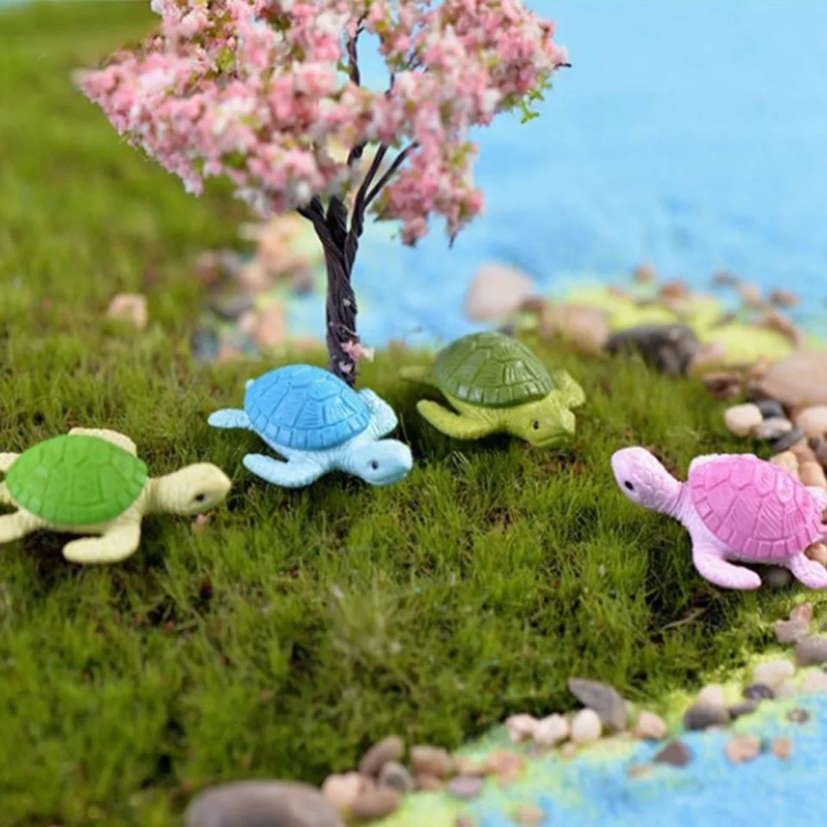 Buy Chocozone 40 Animal Miniatures Garden Décor Small Animal Toys Resin ...
