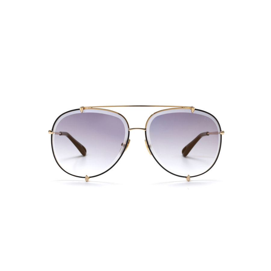 Buy French Connection Grey Lens Aviator Sunglass Full Rim Gold Frame ...