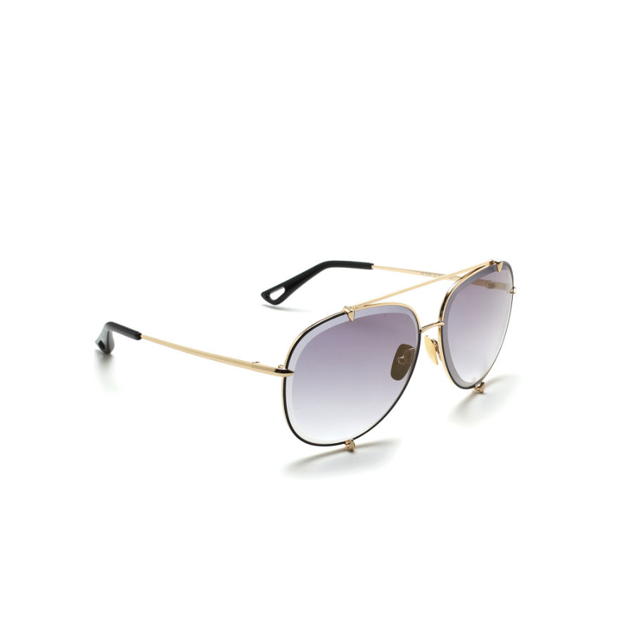 Buy French Connection Grey Lens Aviator Sunglass Full Rim Gold Frame ...