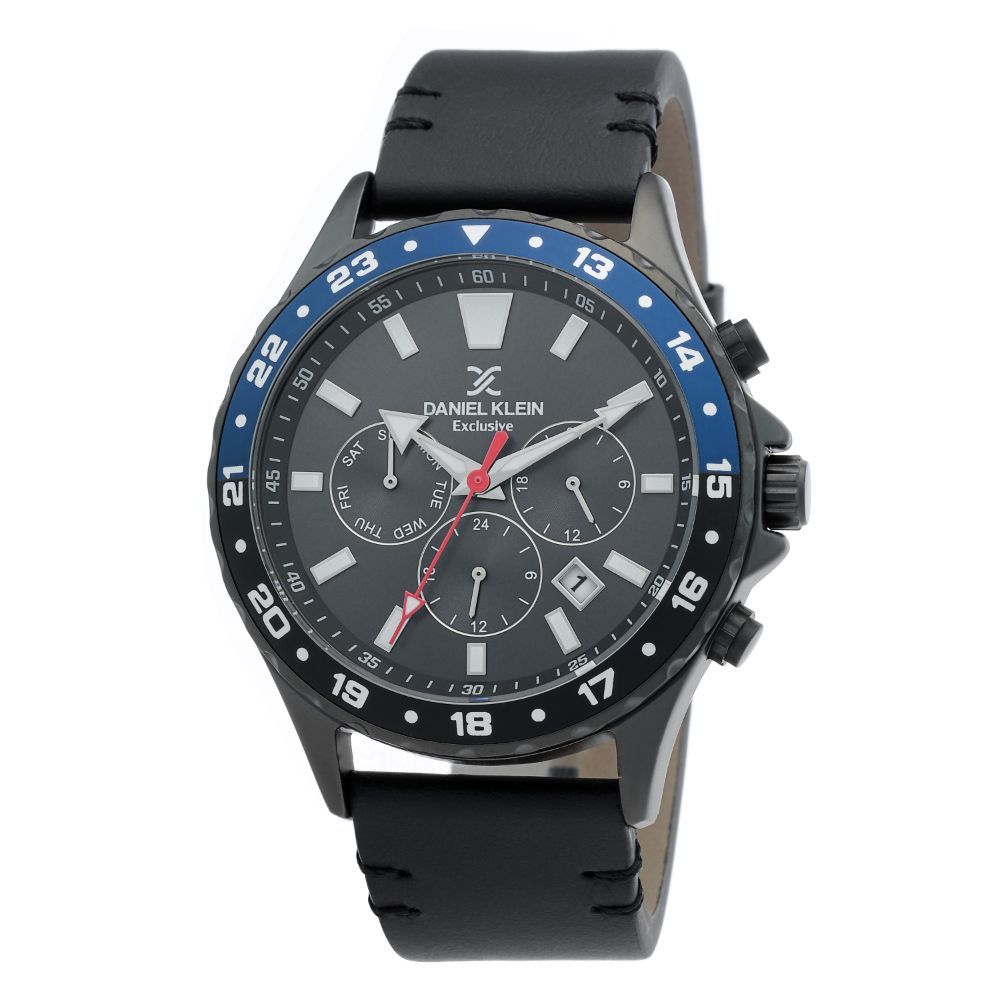 Daniel Klein Exclusive Men Gun Metal Watch: Buy Daniel Klein Exclusive ...