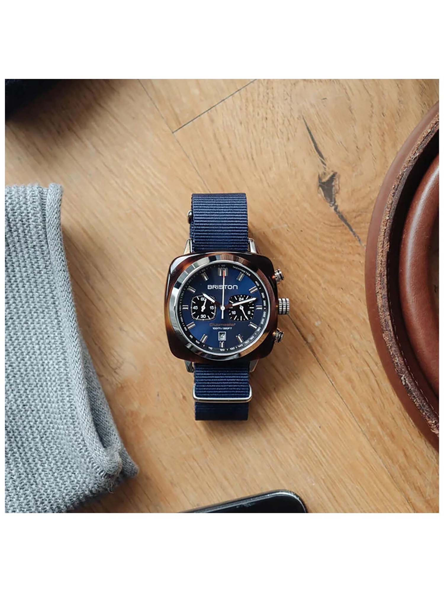 Buy Briston Men Quartz Navy Blue Dial Analog Nato Watch 17142.Sa.Ts.9 ...