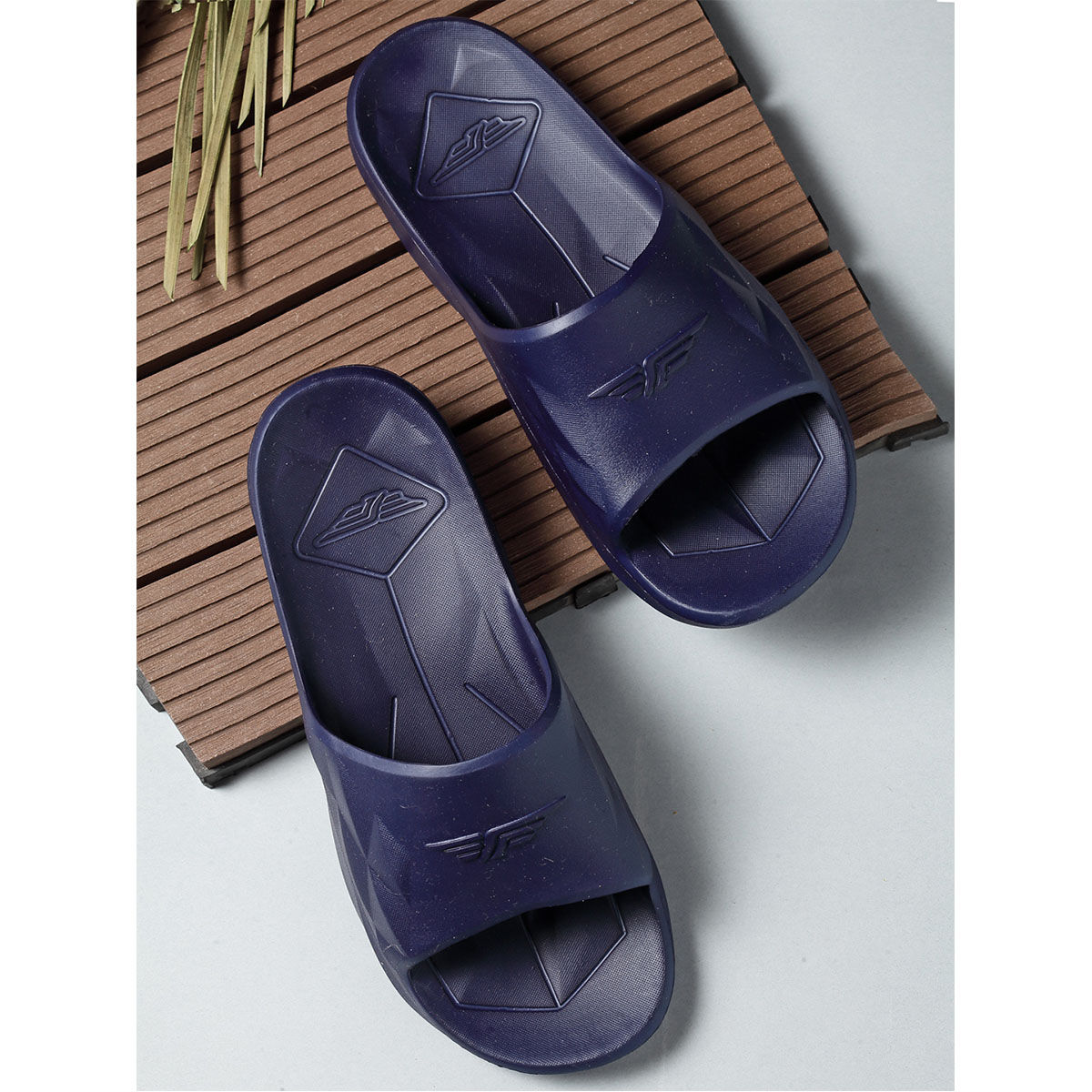 Buy Red Tape Navy Blue Sliders Online