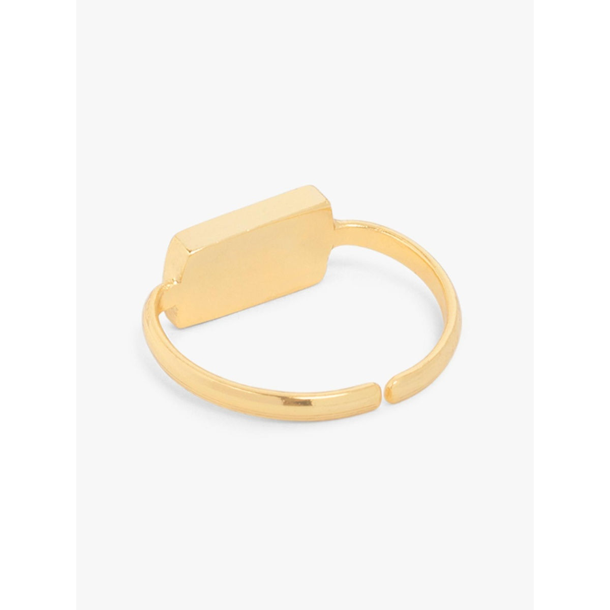 Buy Fablestreet Turquoise Rectangular Enamel Ring Online