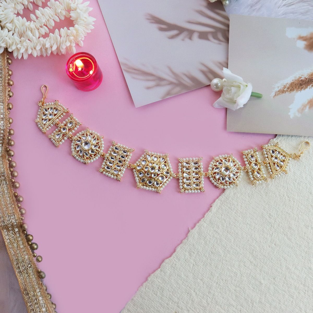 Soho Boho Studio Light Gold Dust Matha Patti: Buy Soho Boho Studio ...