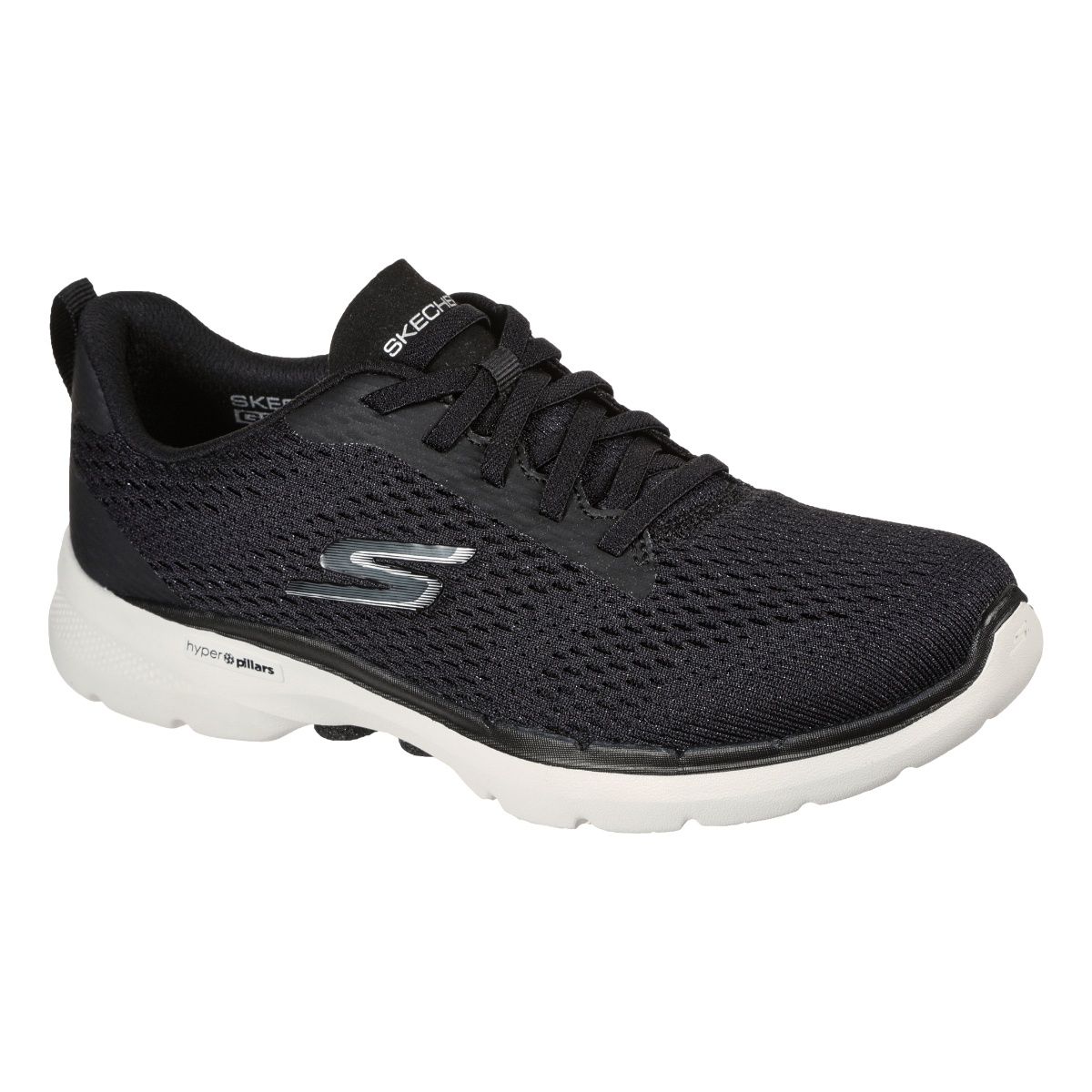 SKECHERS GO WALK 6 BOLD VIS Black Slip On: Buy SKECHERS GO WALK 6 BOLD VIS Black Slip On Online ...