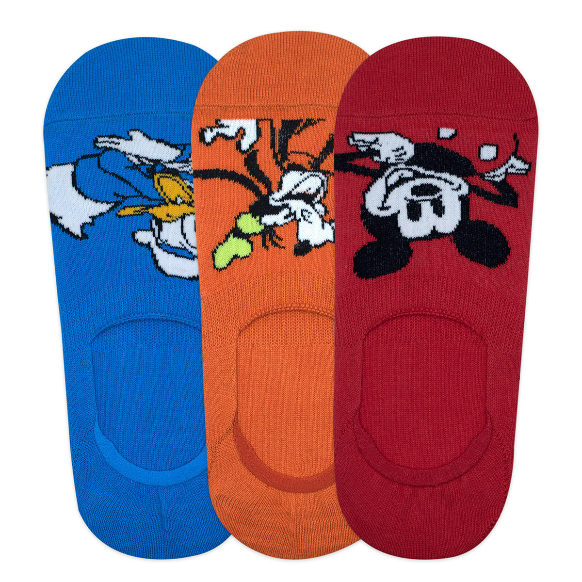 Balenzia X Disney Mickey ,Donald & Goofy Noshow/Loafer Socks For Women ...
