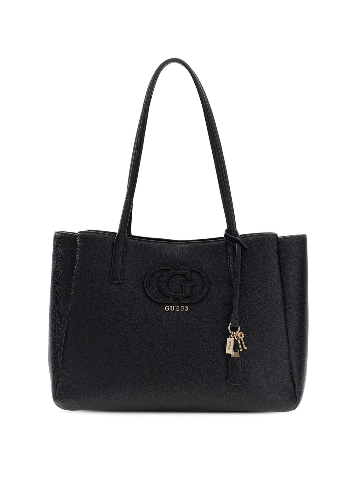 Buy Guess Black Solid Magnet Tote Bag Online