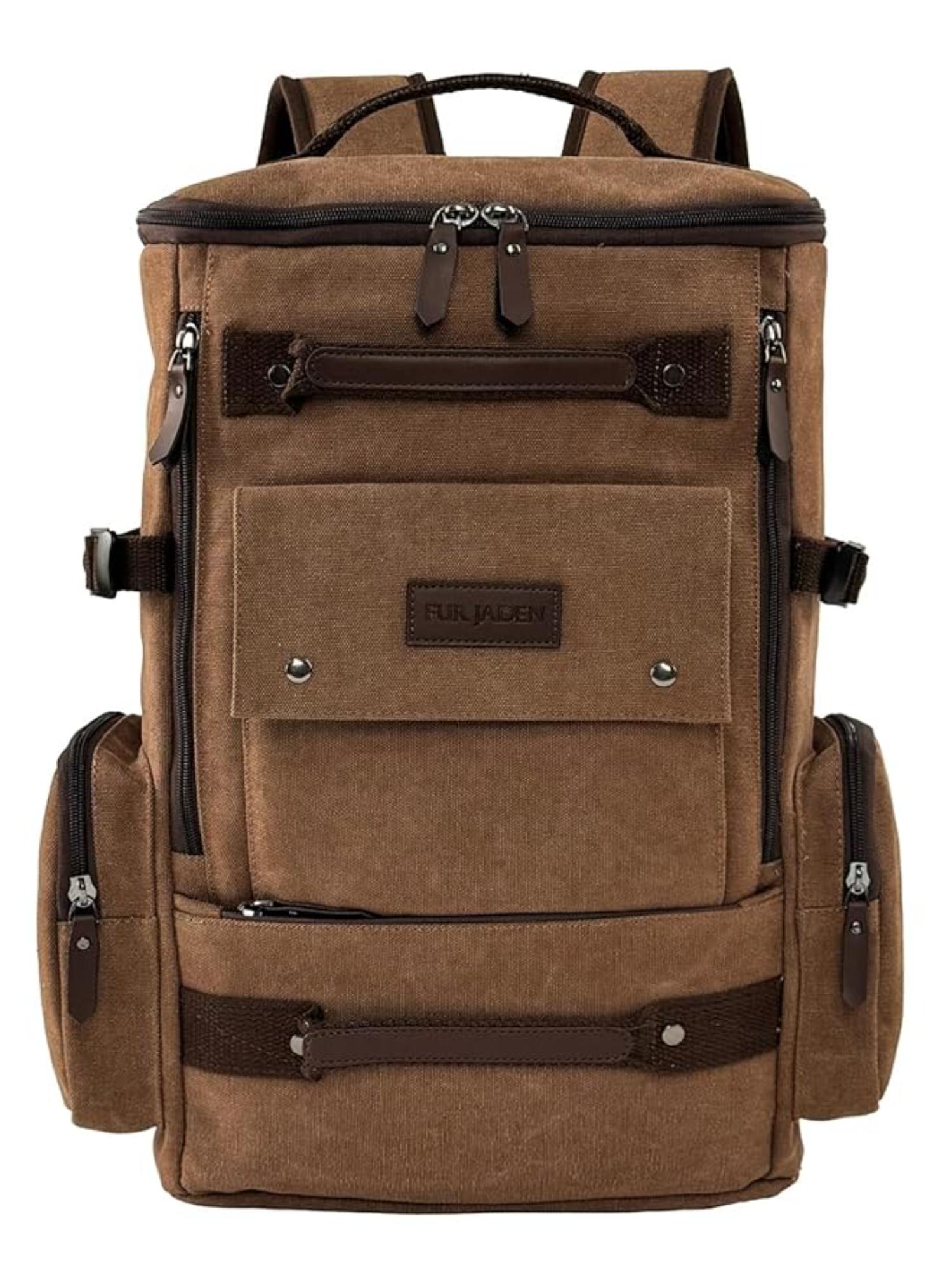 Buy FUR JADEN The Voyager Laptop Brown Backpack (M) Online