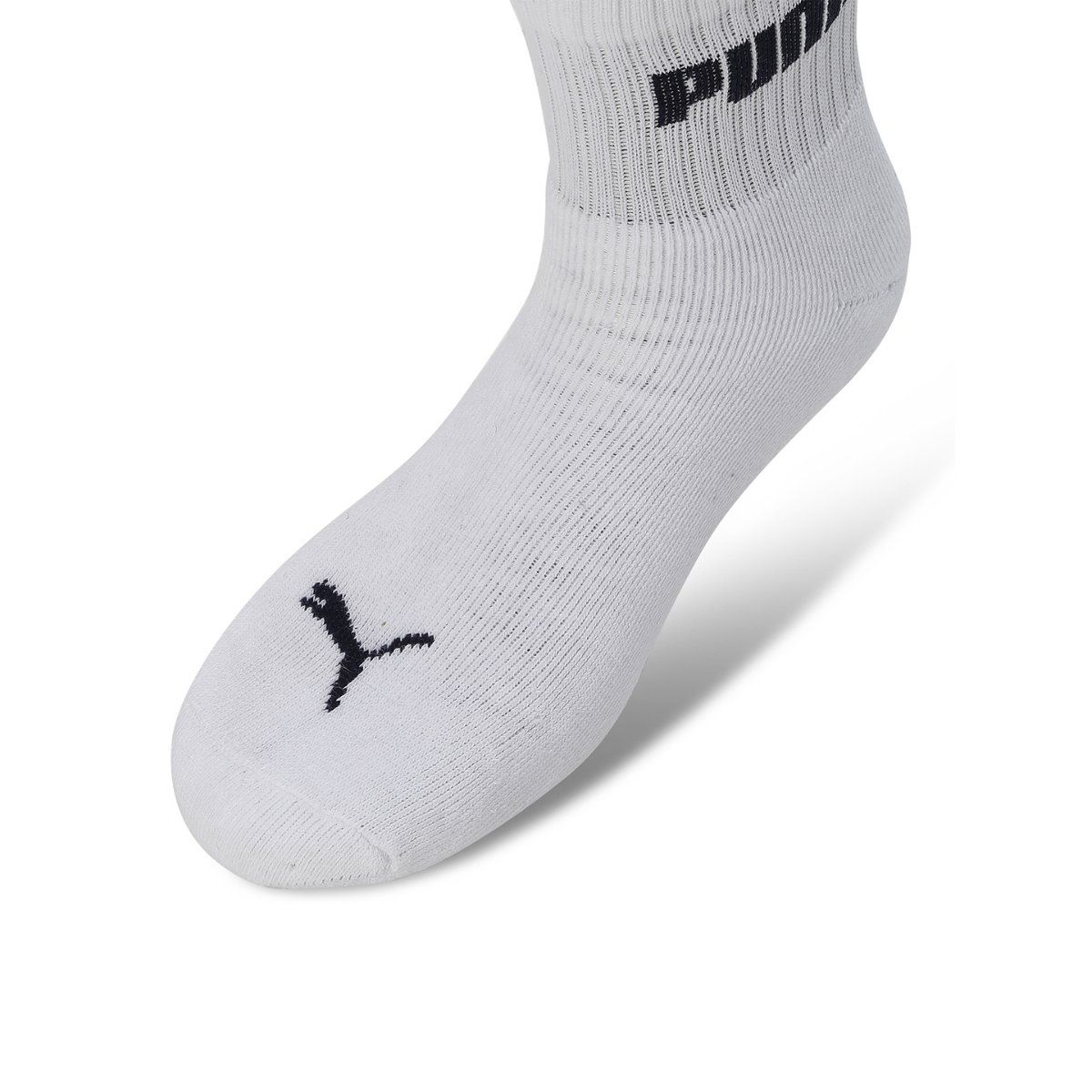 Buy Puma Sport Quarter Unisex White Socks (Pack of 3) (37/40) Online