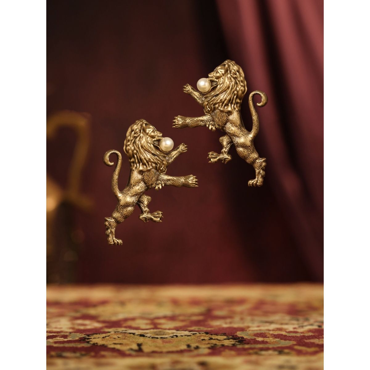 Buy Cosa Nostraa Roaring Lion Fireball Lapel Pin Online