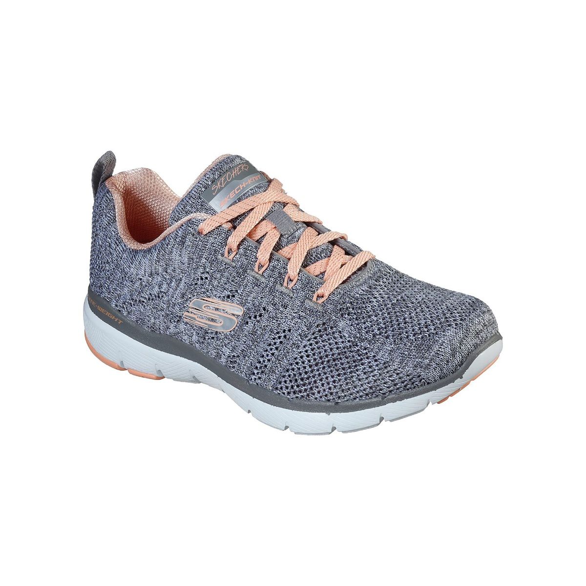 Buy SKECHERS Grey Flex Appeal 3.0 High Tides Casual Shoes Online