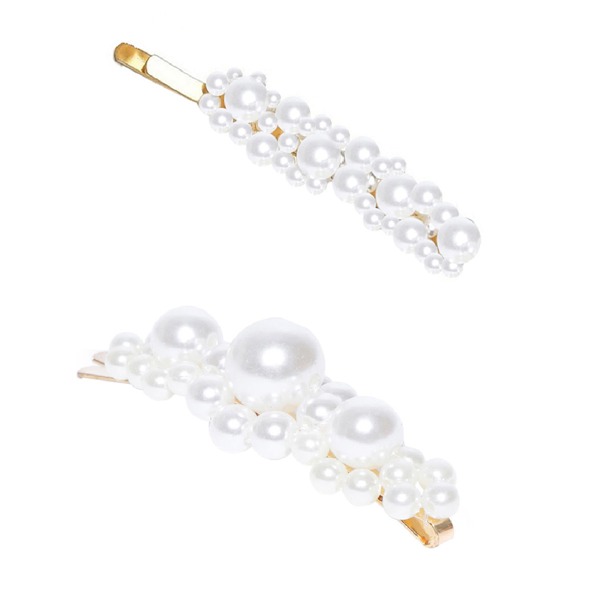 Buy Fabula Set Of 2 Pearl Studded Party Hair Clips Online