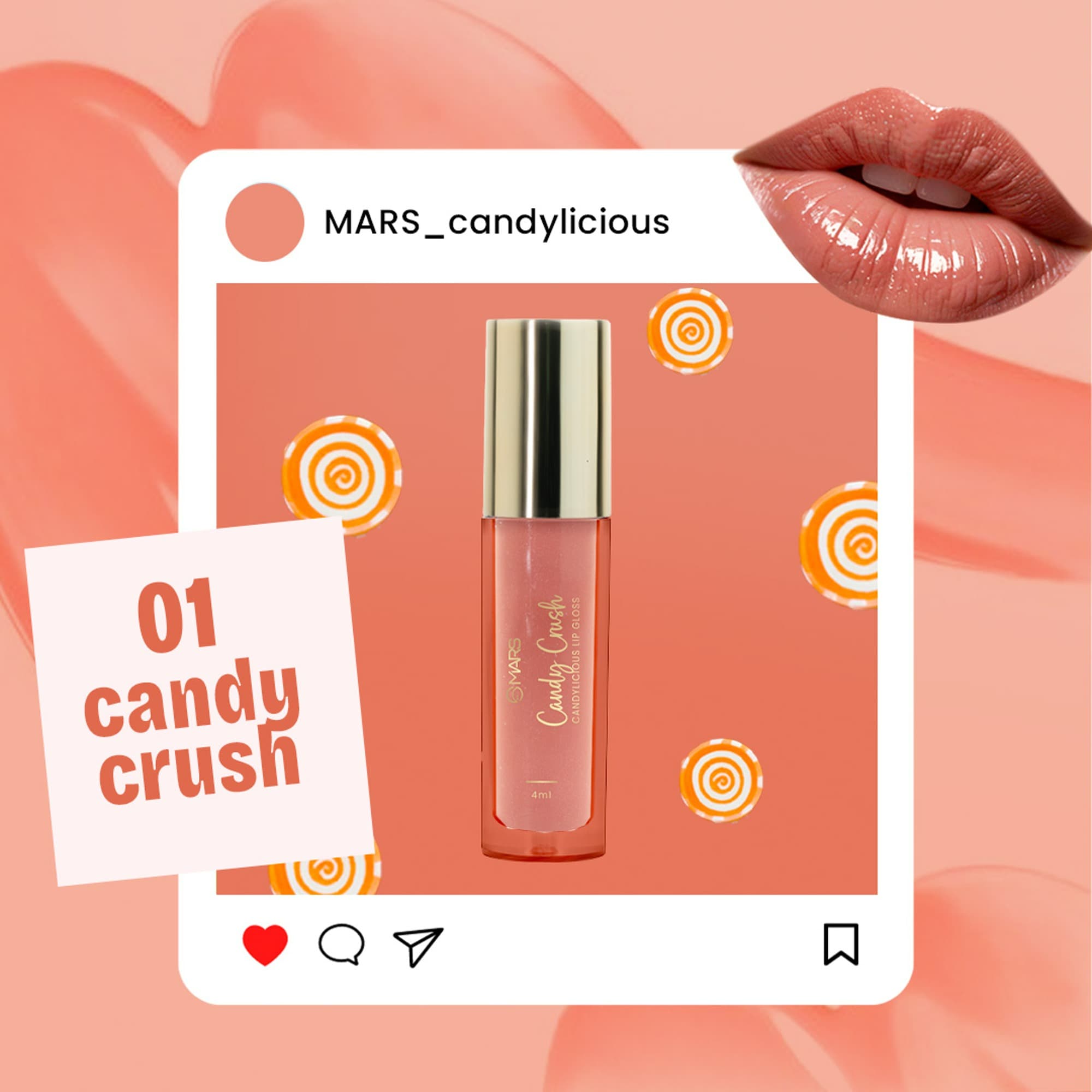 Buy MARS Candylicious Colored Lip Gloss Online