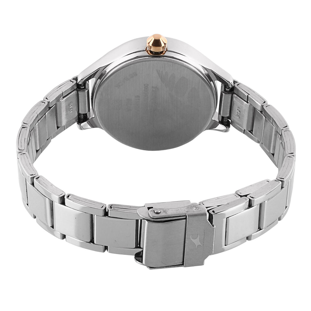 Buy Fastrack White Dial Silver Metal Strap Watch Online