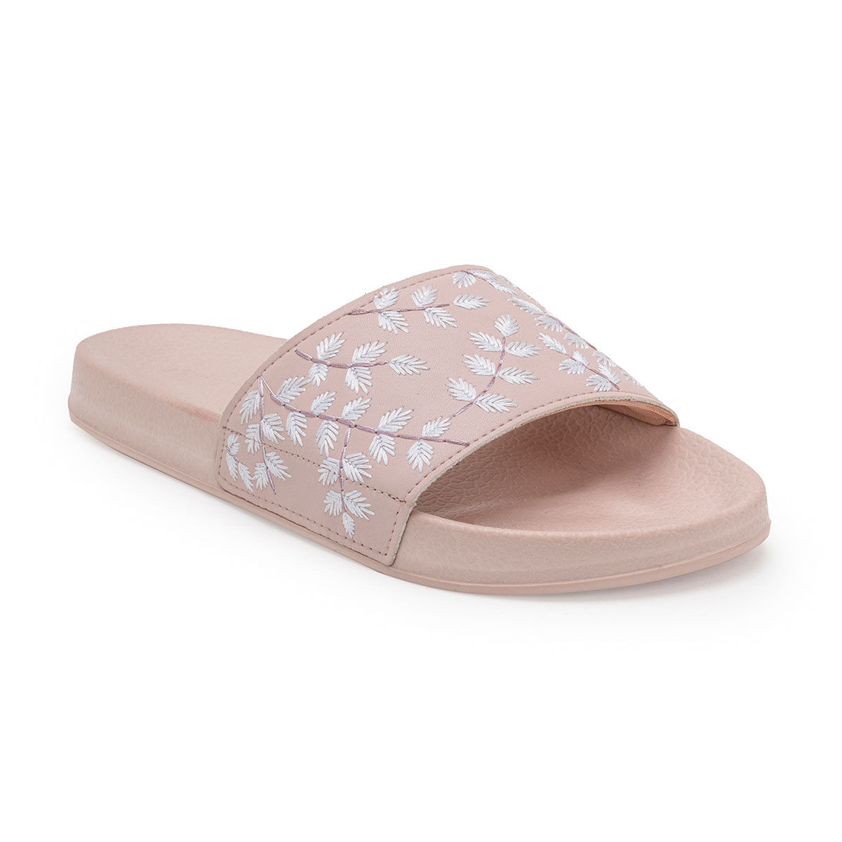Buy Red Tape Womens Printed Pink Sliders Online