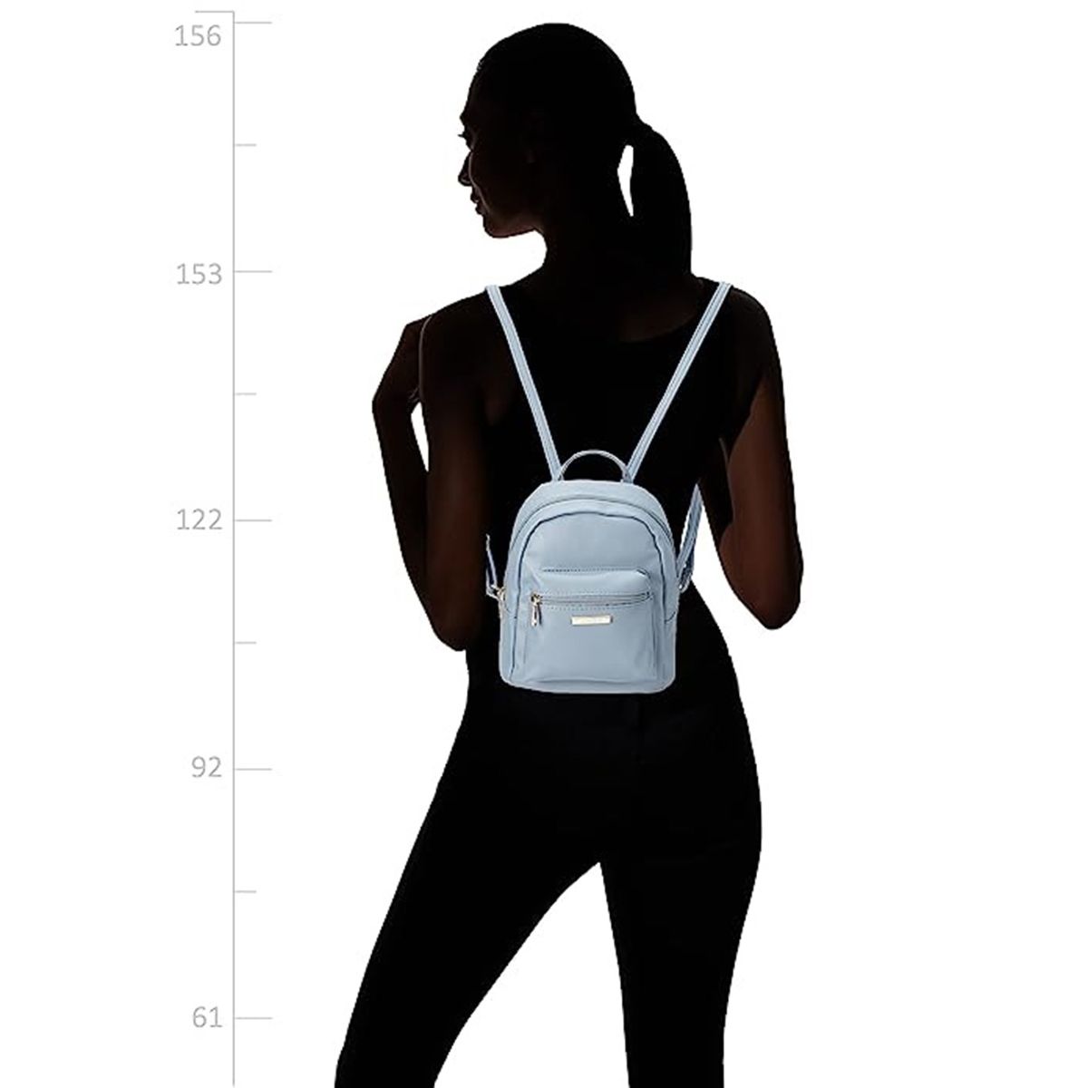 Buy Caprese Camille Backpack Medium Sky Blue Online