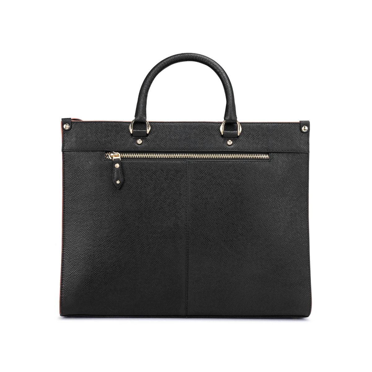 Da Milano Genuine Leather Black Tote Bag: Buy Da Milano Genuine Leather ...