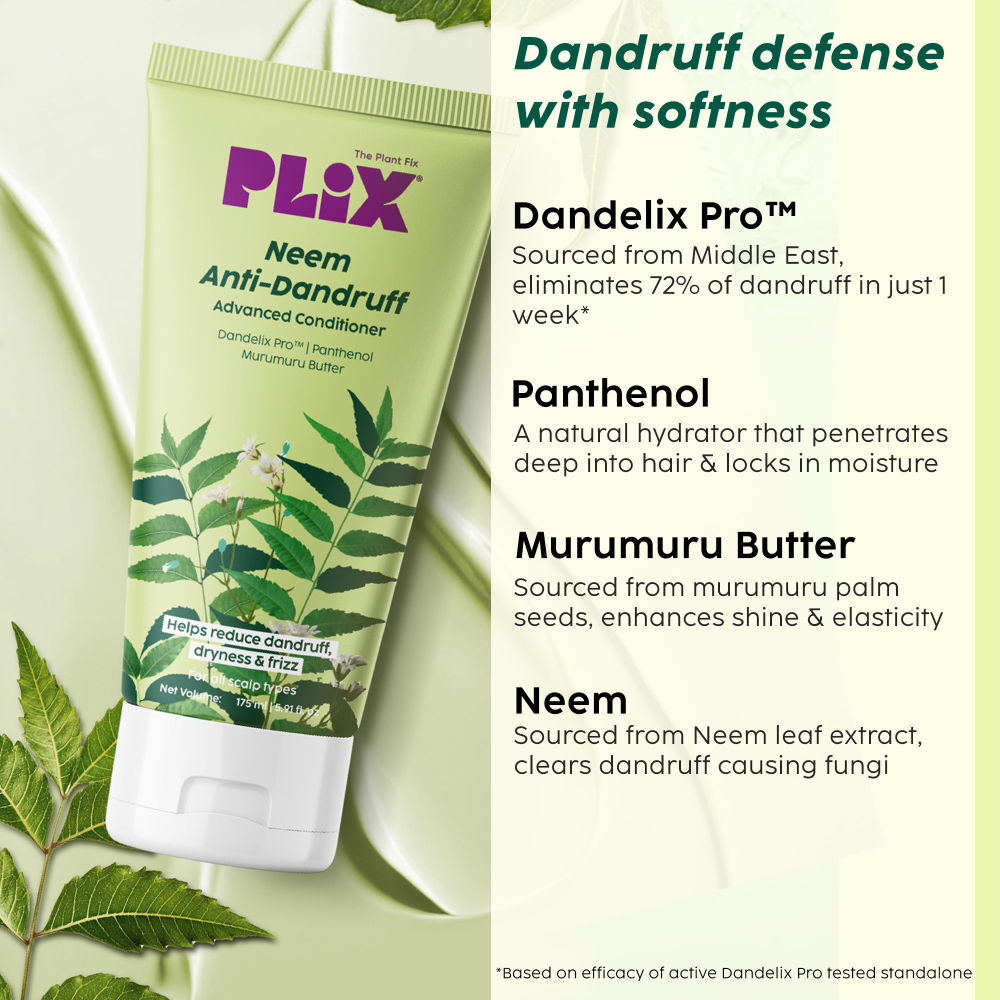 Buy Plix Neem Anti-Dandruff Kit - Shampoo, Serum & Conditioner Online