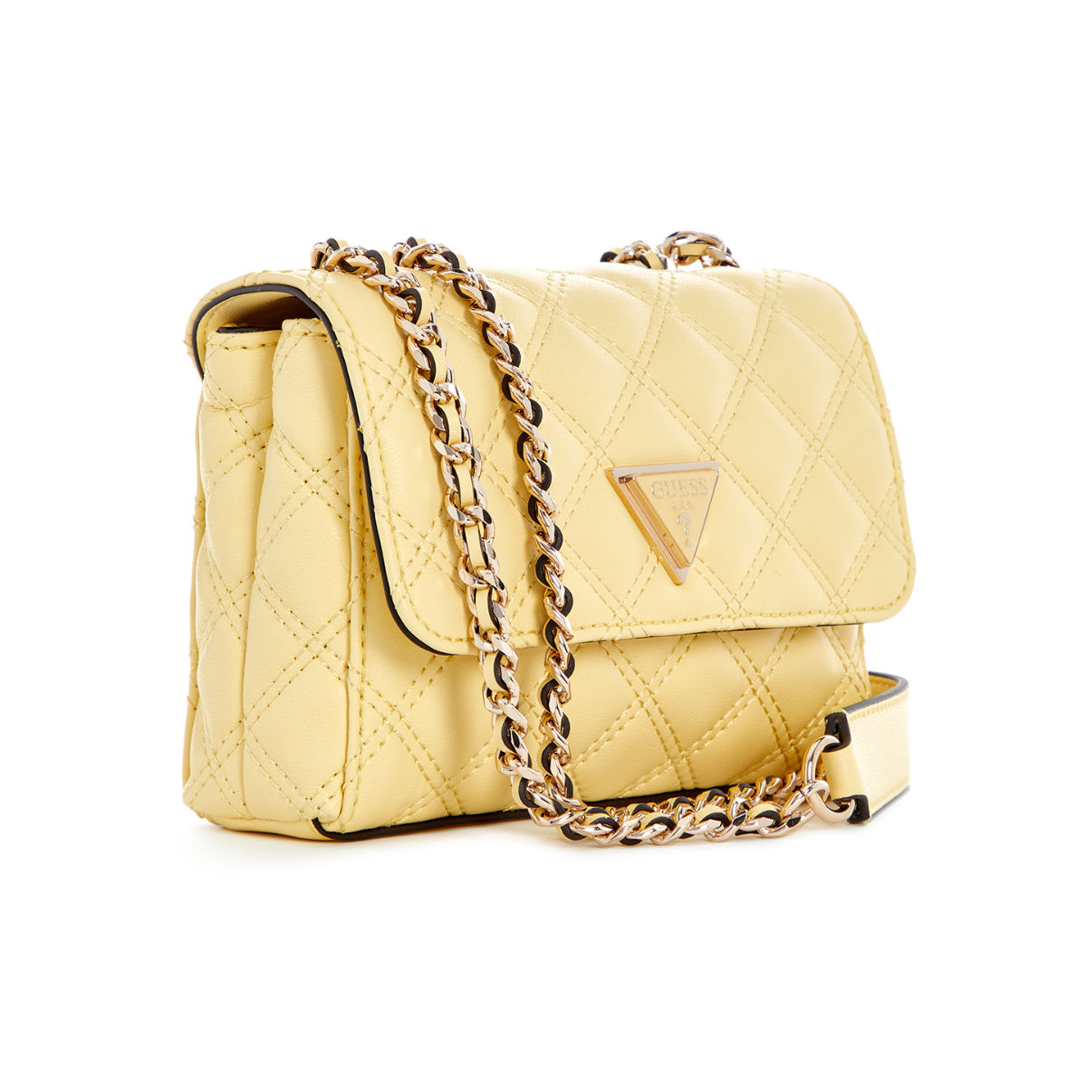 Buy Guess Daisy Yellow Textured Giully Mini Sling Bag Online