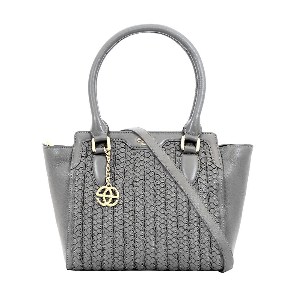 Buy Eske Celeste Leather Tote Bag,Grey Online