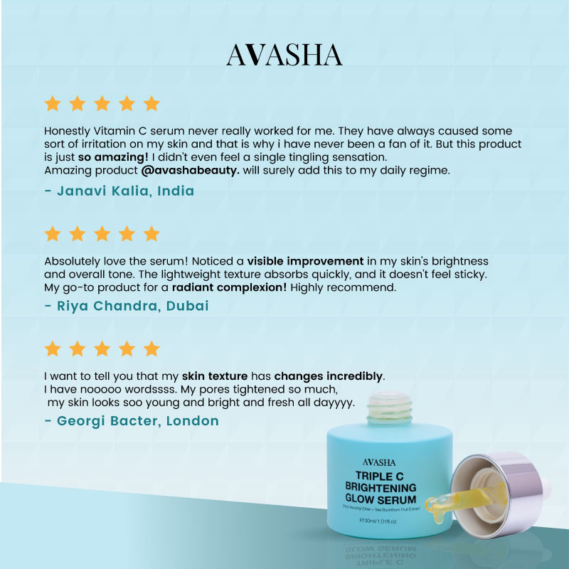 Buy Avasha Triple C Brightening Glow Serum Online