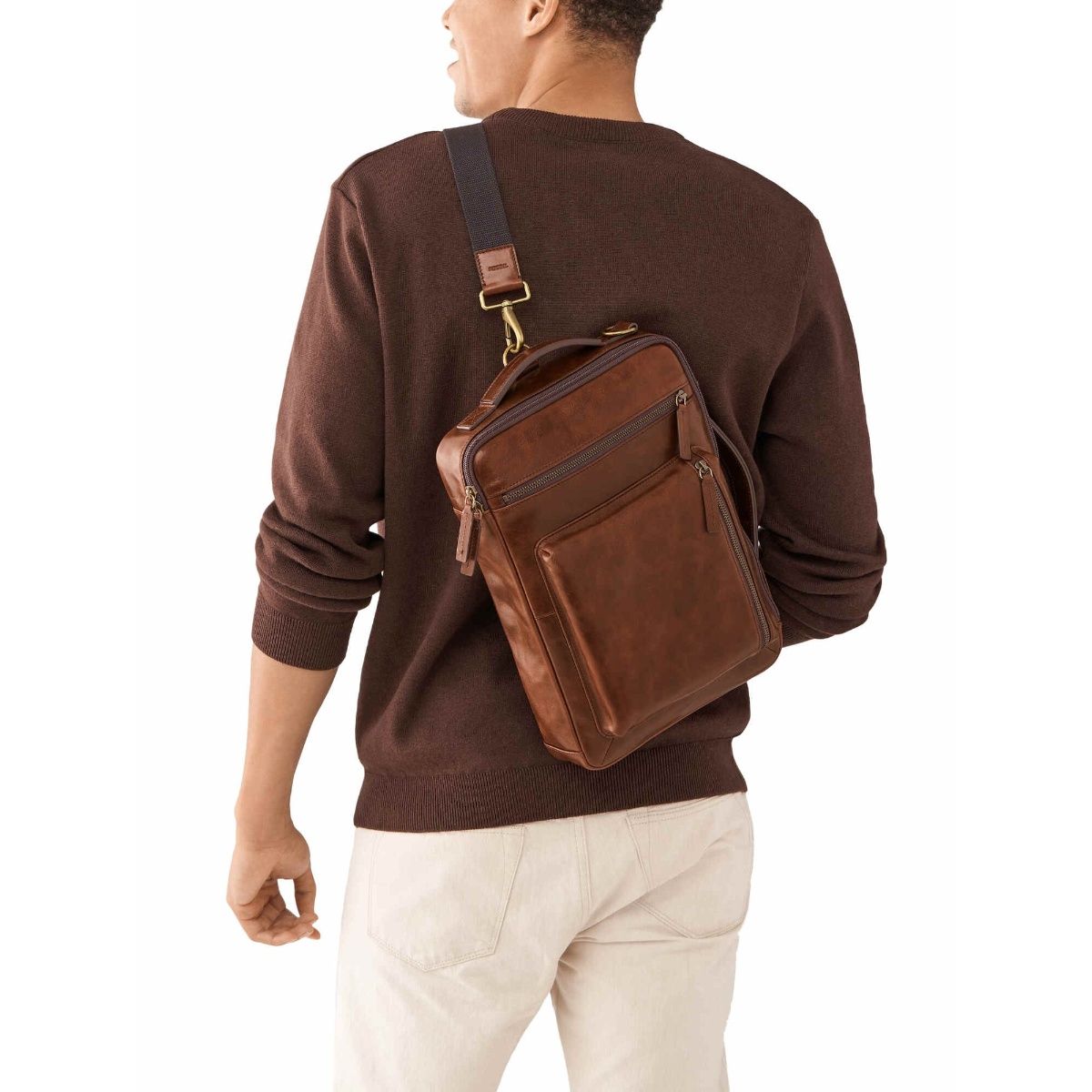 Buy Fossil Buckner Brown Laptop Bags Online