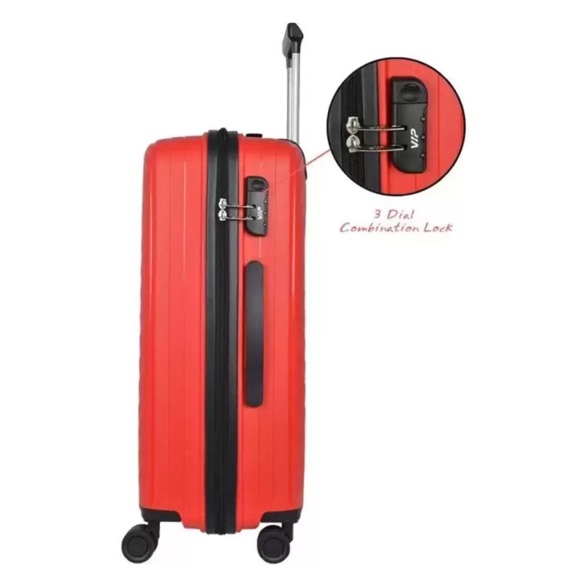 Buy VIP QUAD 8W STROLLY CB,MD,LG Inches 360 Degree RED (Set of 3) Online