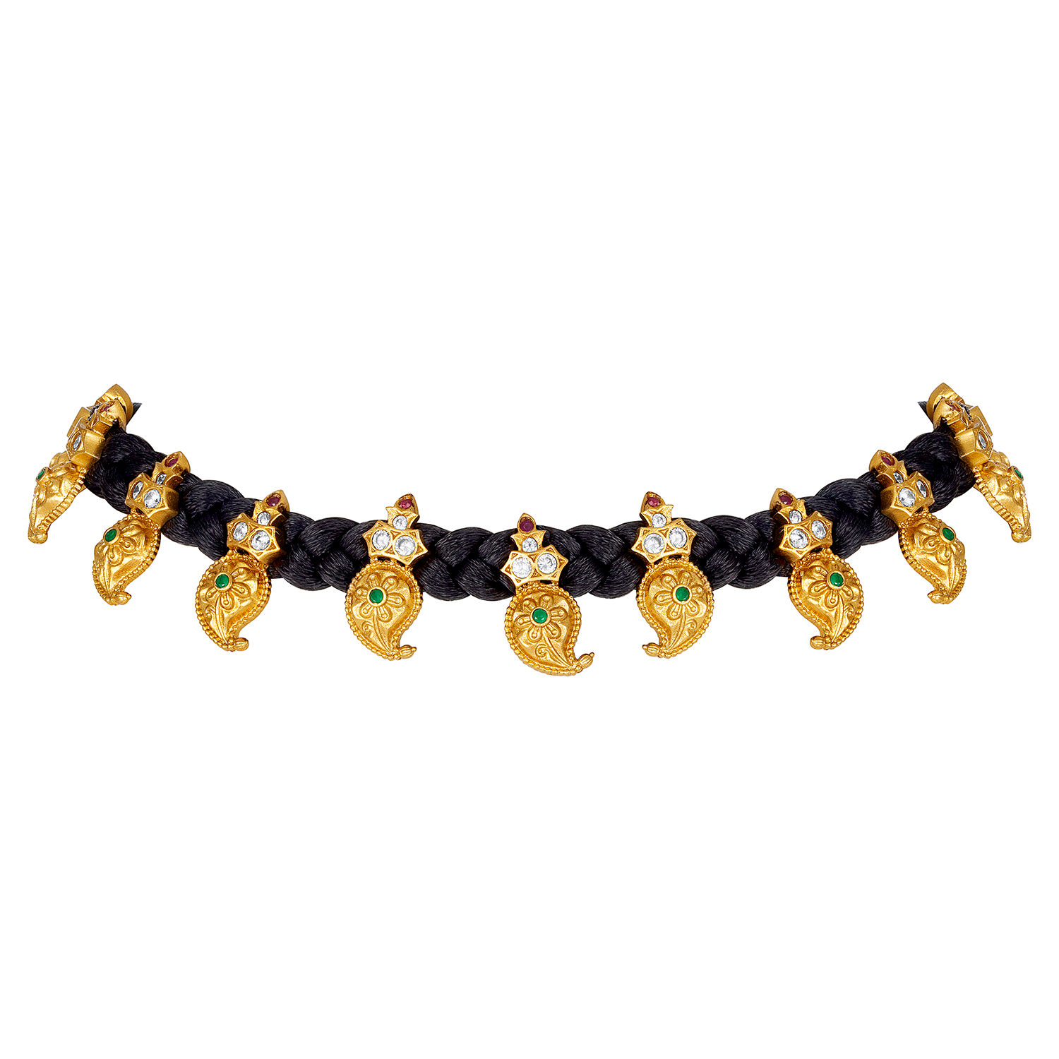 Black dori gold necklace price store