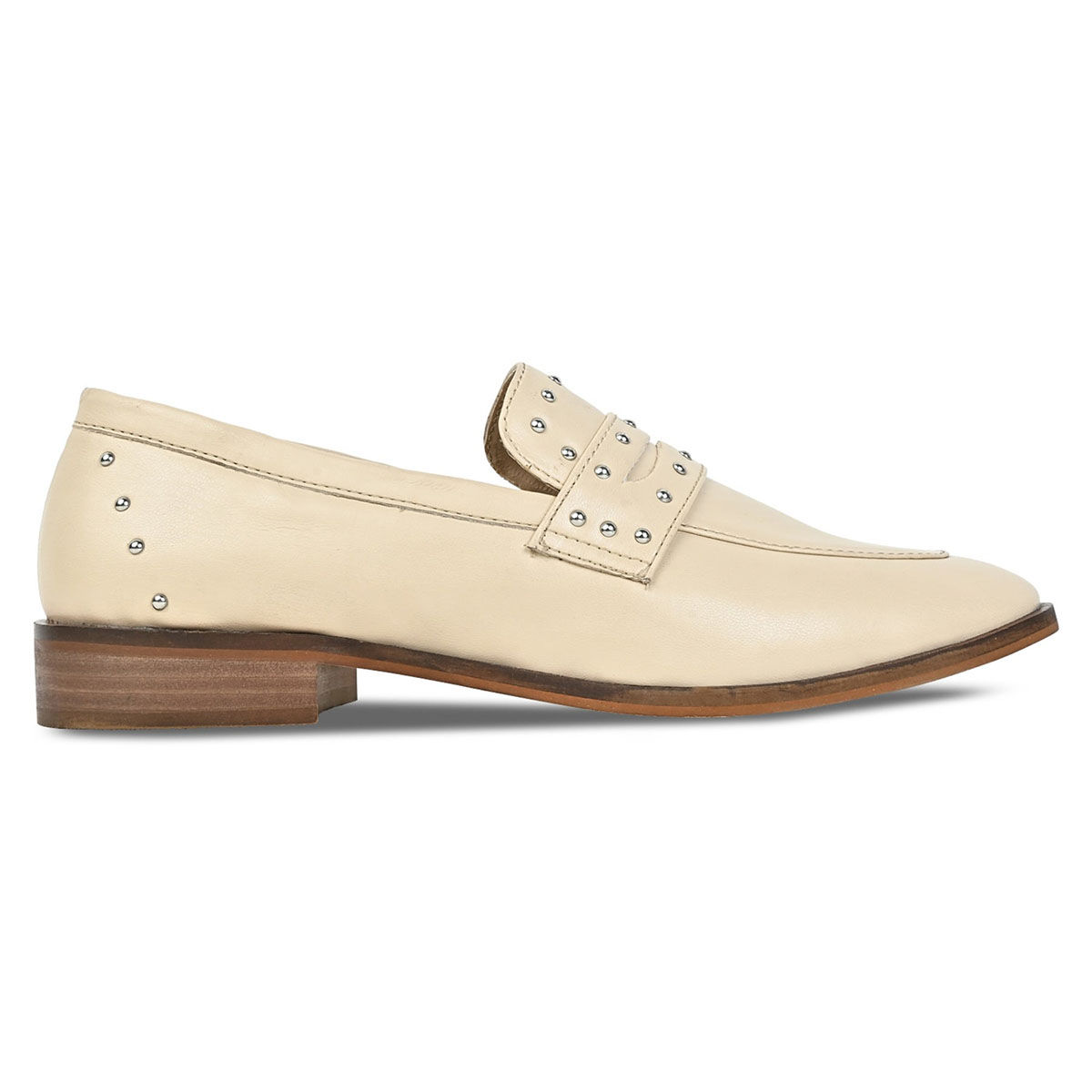 Buy THE CAI STORE Loafer With Rivets - Cream Online