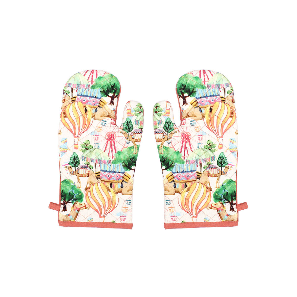 Buy House This Pushkar Cotton 2 Gloves - Multi Online