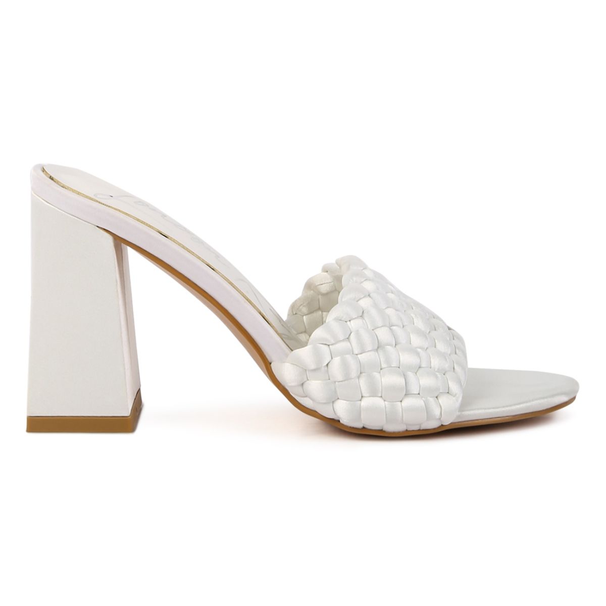 Buy London Rag Woven Off White Heels Online