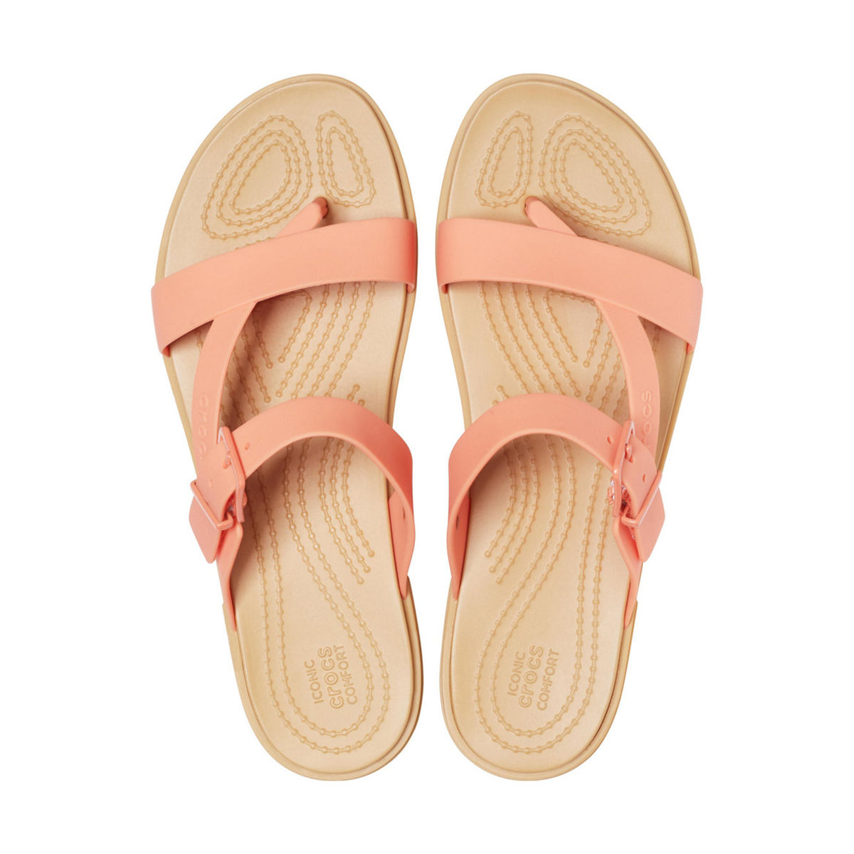 Crocs Peach Tulum Women Flipflops: Buy Crocs Peach Tulum Women ...