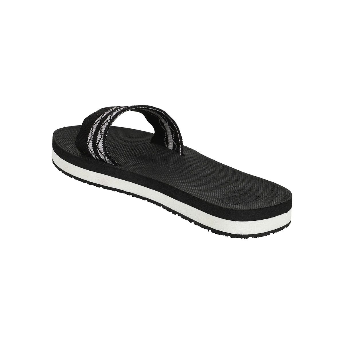 Buy Carlton London Black Women Stripes Sliders Online