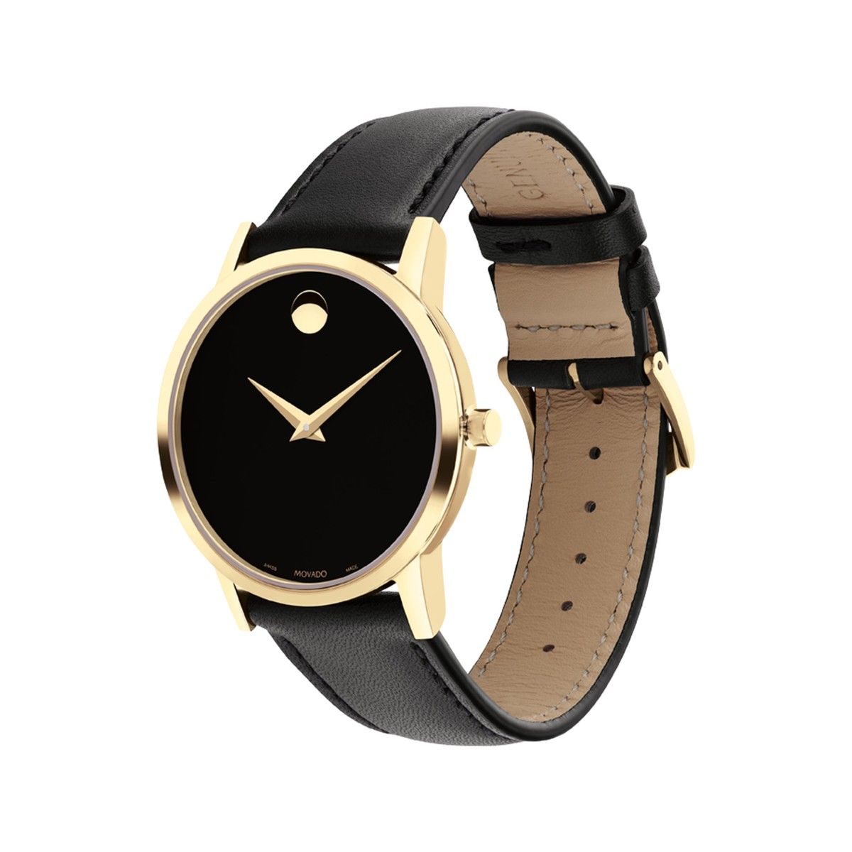 Buy Movado Museum Analog Black Round Dial Women Watch - 0607584 (M) Online