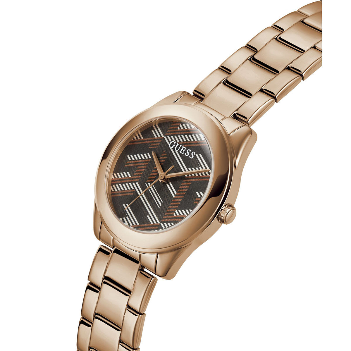 Buy Guess Women Multicolored Round Stainless Steel Dial Analog Watch ...