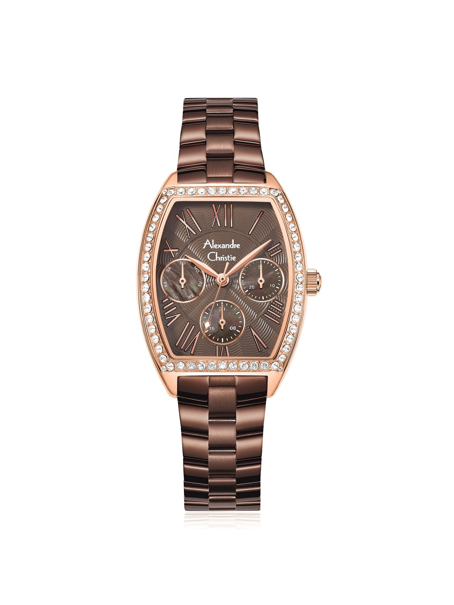 Buy Alexandre Christie Women Brown Dial Multi 2B86BFBROBO (M) Online