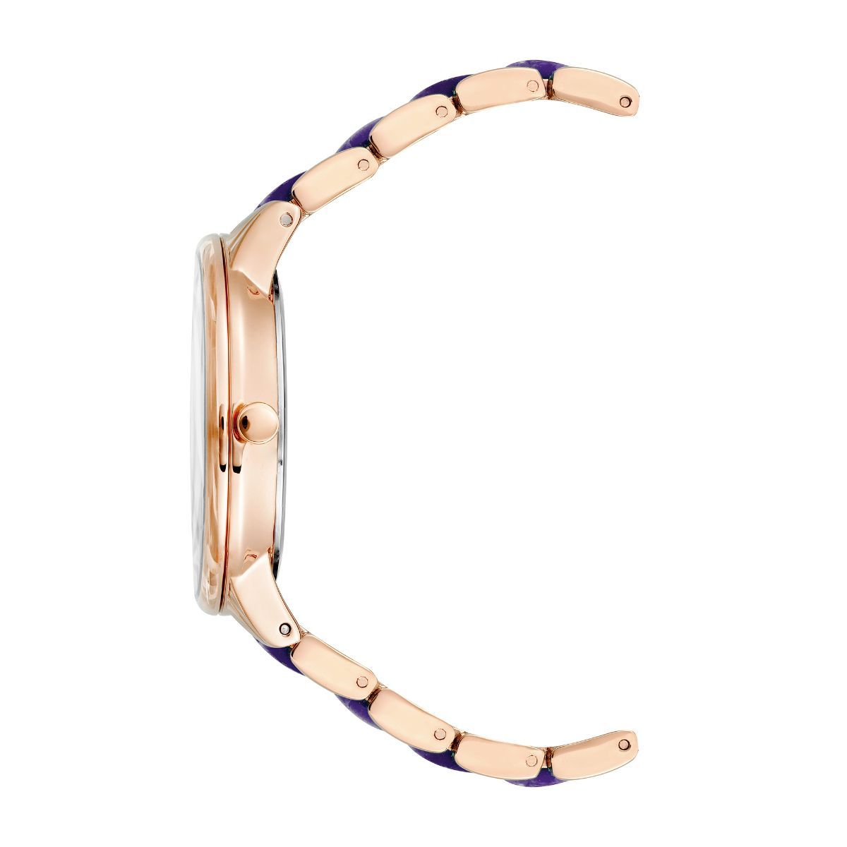 Buy Anne Klein Blue Mother Of Pearl Dial Acrylic Watch For Women Online