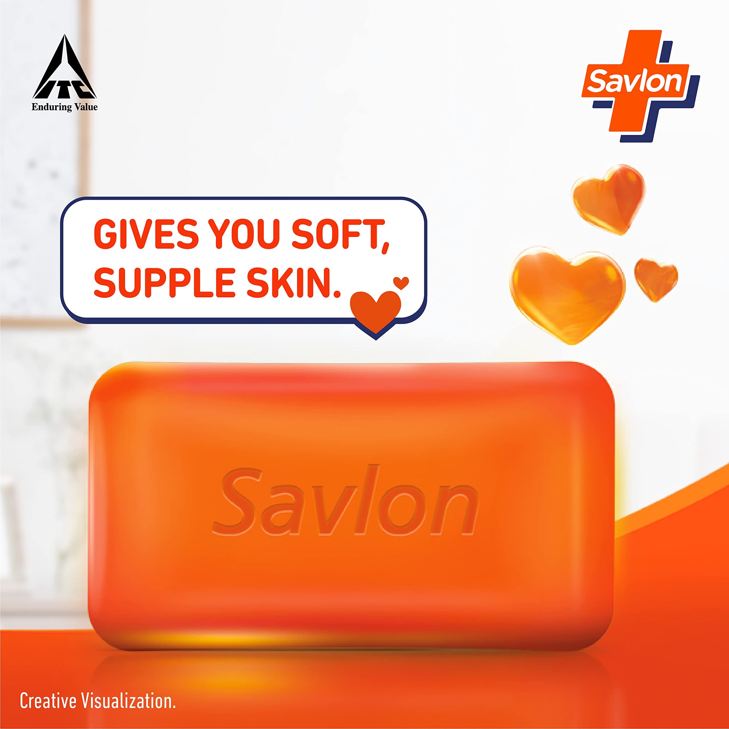 Savlon Moisturizing Glycerin Soap bar (Pack of 5) with Germ Protection ...