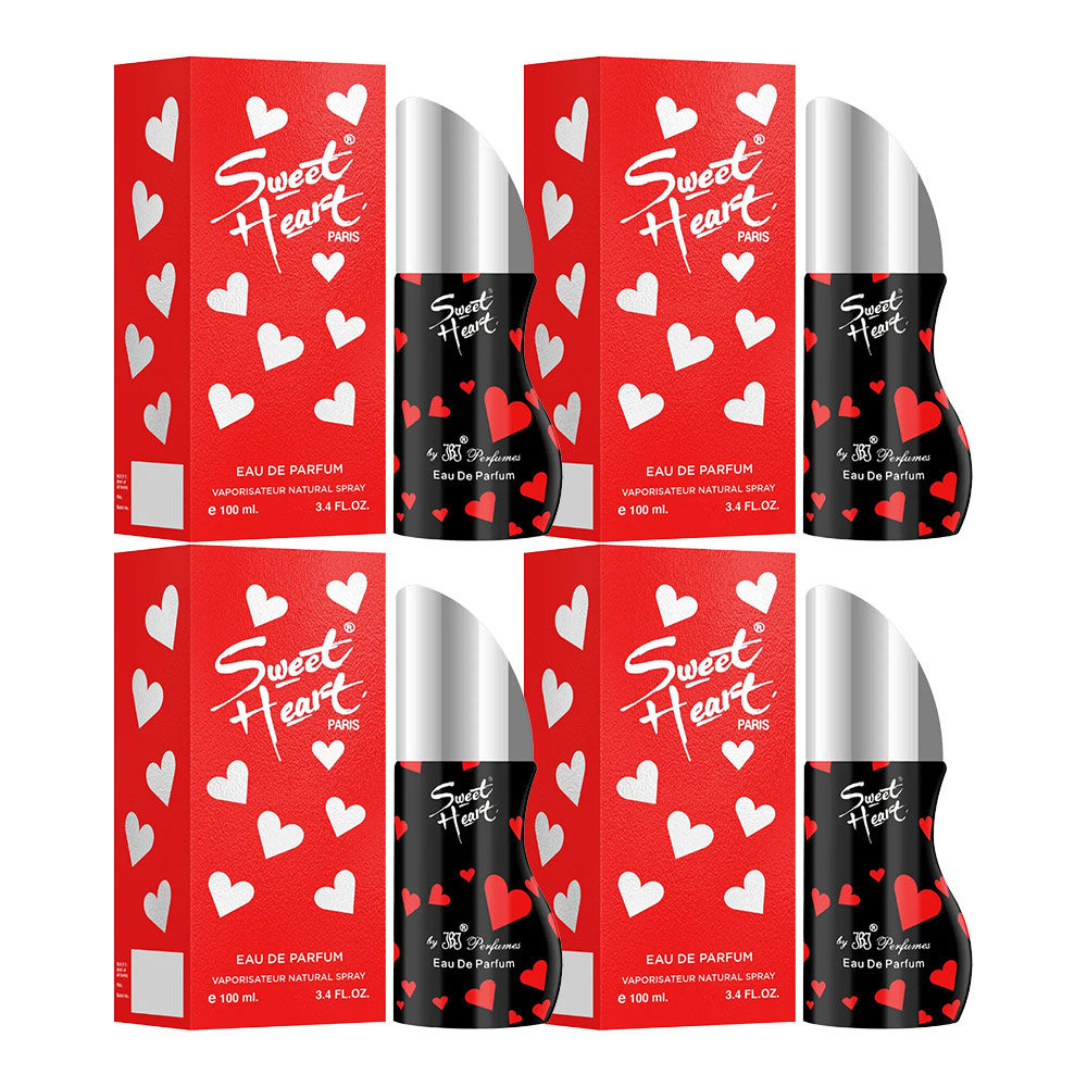 Buy Sweet Heart Red EAU De Perfume - Pack Of 4 Online