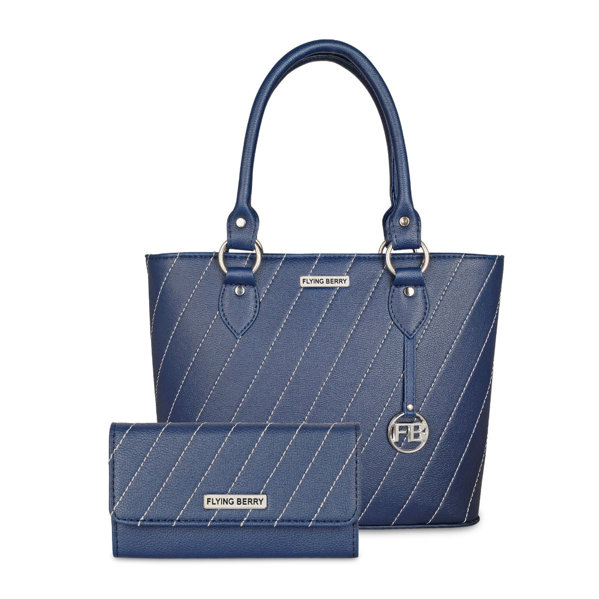 Buy FLYING BERRY Womens Blue Hand Bag Combo (Pack of 2) Online