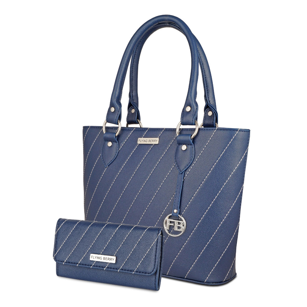 Buy FLYING BERRY Womens Blue Hand Bag Combo (Pack of 2) Online
