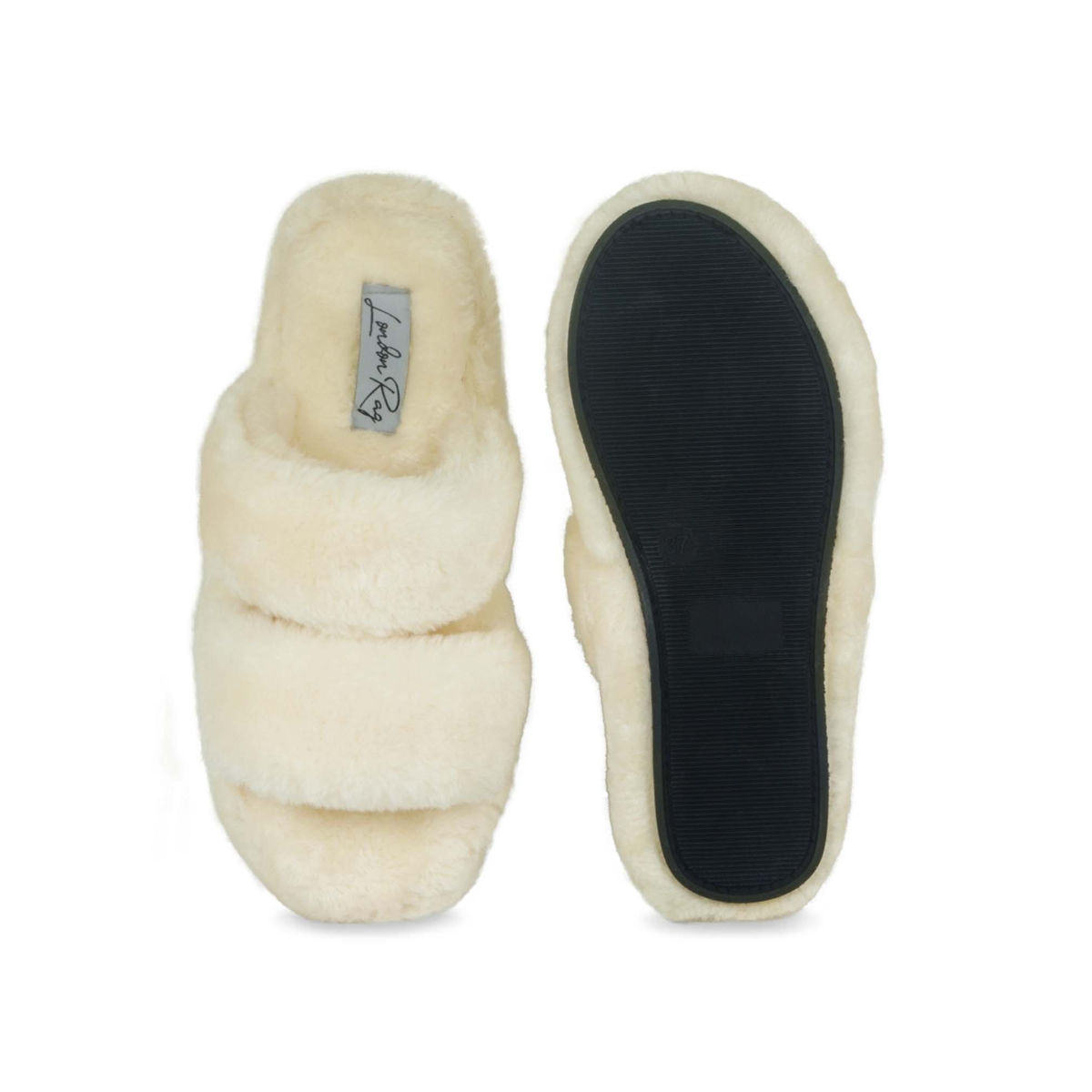 Buy London Rag Solid Beige Room Slippers Online